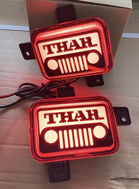 Buy Matrix LED Reflector Running Light Logo For Mahindra Thar 2020 ...