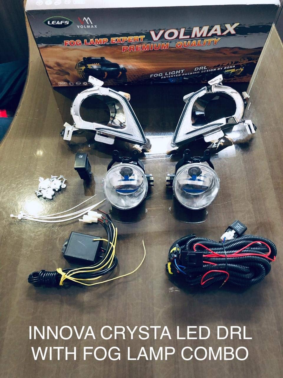 Buy LED DRL Day Time Running Light with Fog Light for Innova Crysta